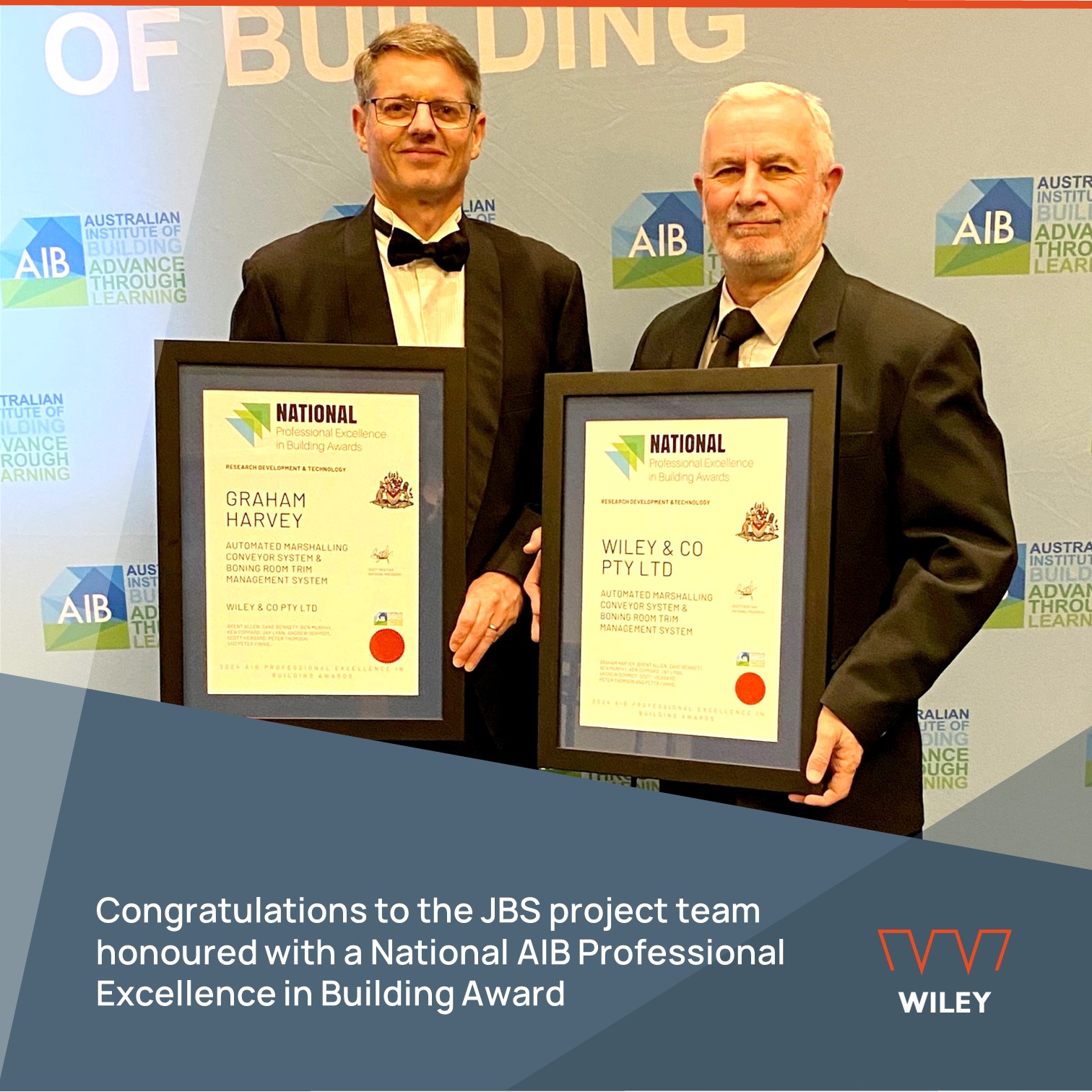 Wiley wins the National AIB Professional Excellence in Building Award ...